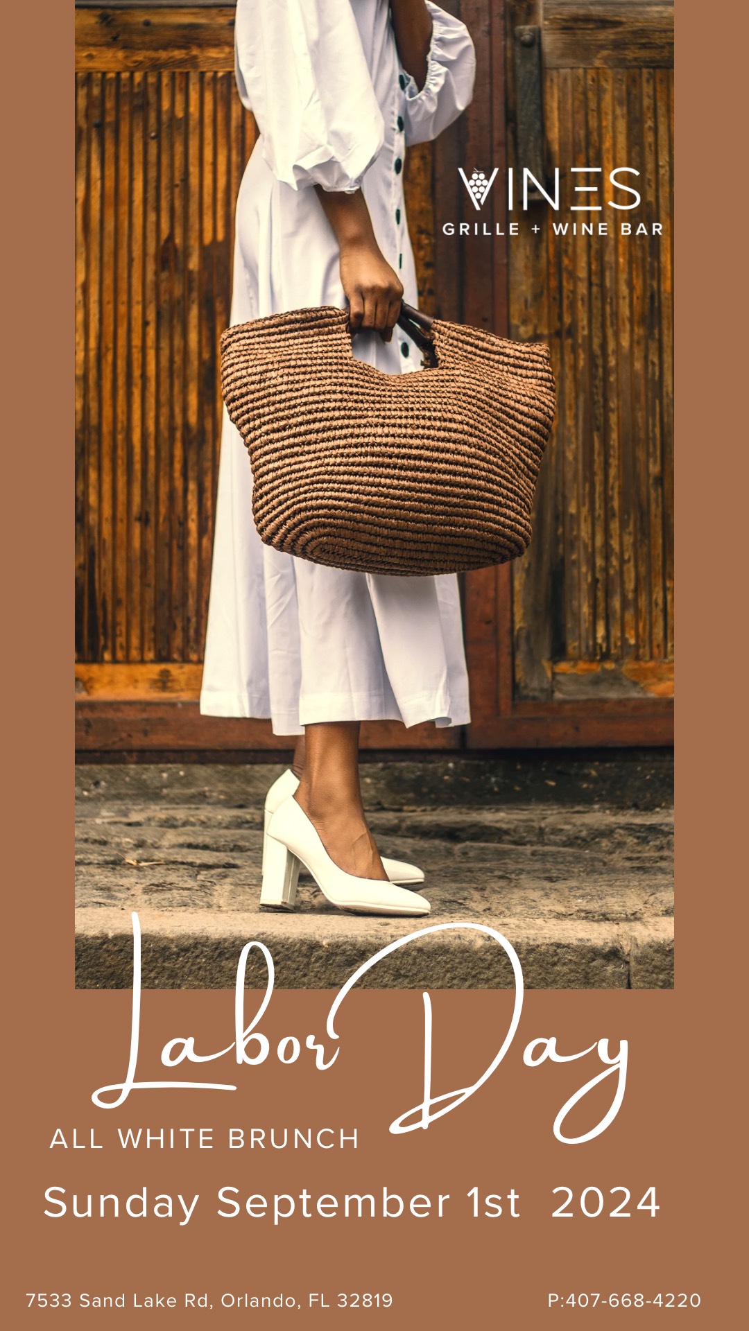 All White Brunch- Sunday Labor Day Weekend - Vines Grille & Wine Bar